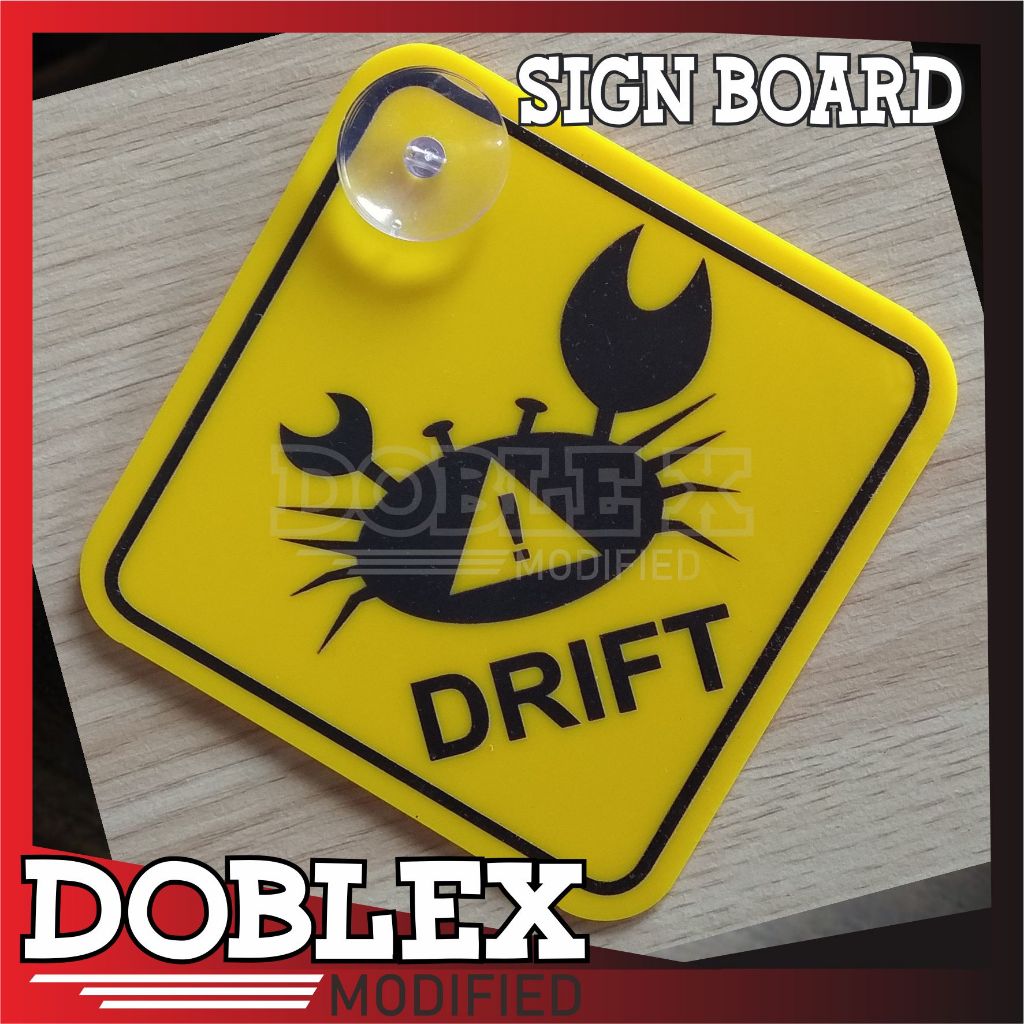 Jual CAR SIGN BOARD CUSTOM DRIFT | Shopee Indonesia