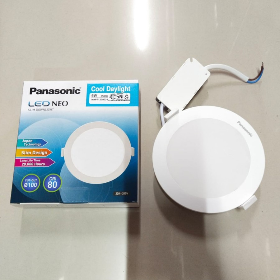 Jual LAMPU DOWNLIGHT SLIM LED NEO BULAT IB 6W 6 W WATT PANASONIC SNI | Shopee Indonesia