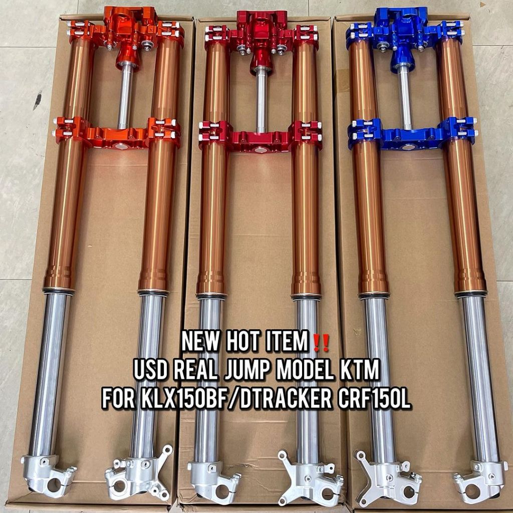 Jual USD Up Side Down Depan Jump Model KTM KLX 150 / Dtracker | Shopee Indonesia