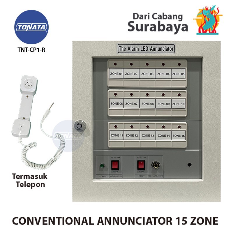 Jual Annunciator Fire Alarm Control Panel 15 Zone Tonata / MCFA ...