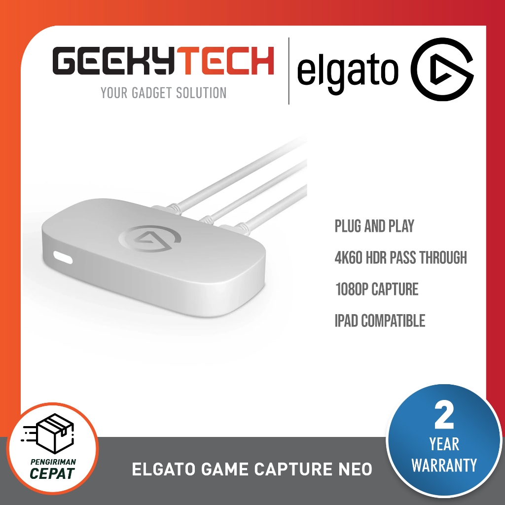 Jual Elgato NEO 4K60 HDR Game Capture Card Stream and Record | Shopee ...