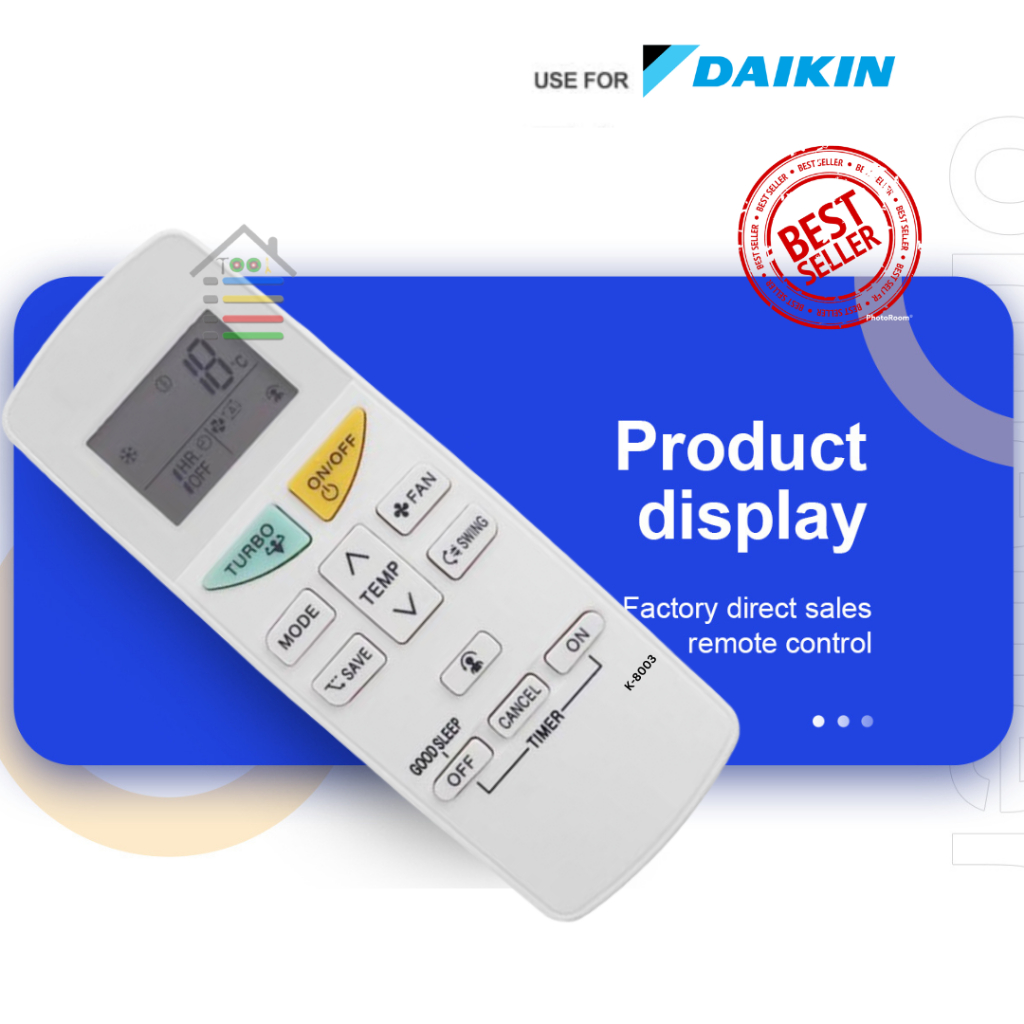 Jual REMOTE AC DAIKIN INVERTER SPLIT K8003 UNIVERSAL | Shopee Indonesia
