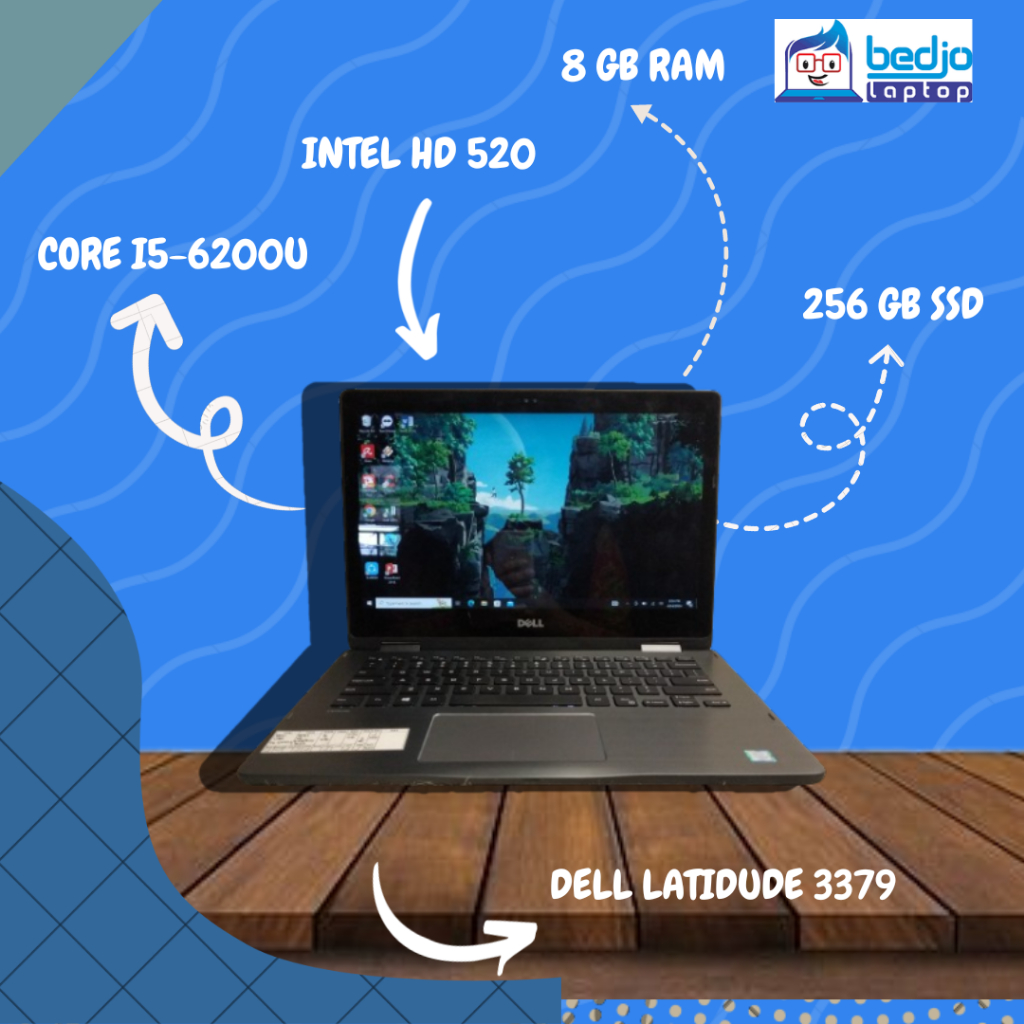 Jual TERUNIK, DELL LATITUDE 3379, CORE I5-6200U, KD BRG 8165, Laptop ...