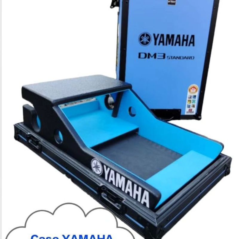 Jual Hardcase Digital Mixer Yamaha DM3 DM3S Biru List Hitam Handle ...