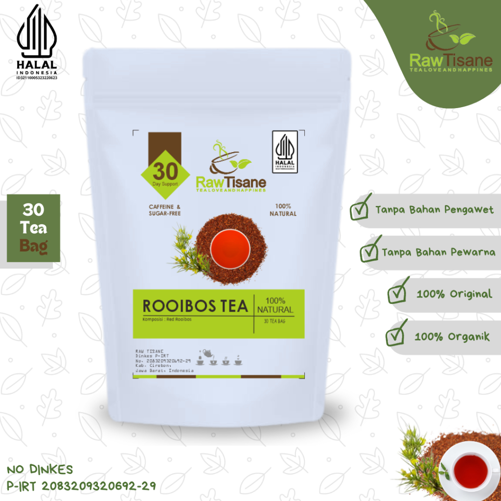 Jual RAW TISANE Red Rooibos Tea : Teh Celup Rooibos / Teh Merah Afrika ...