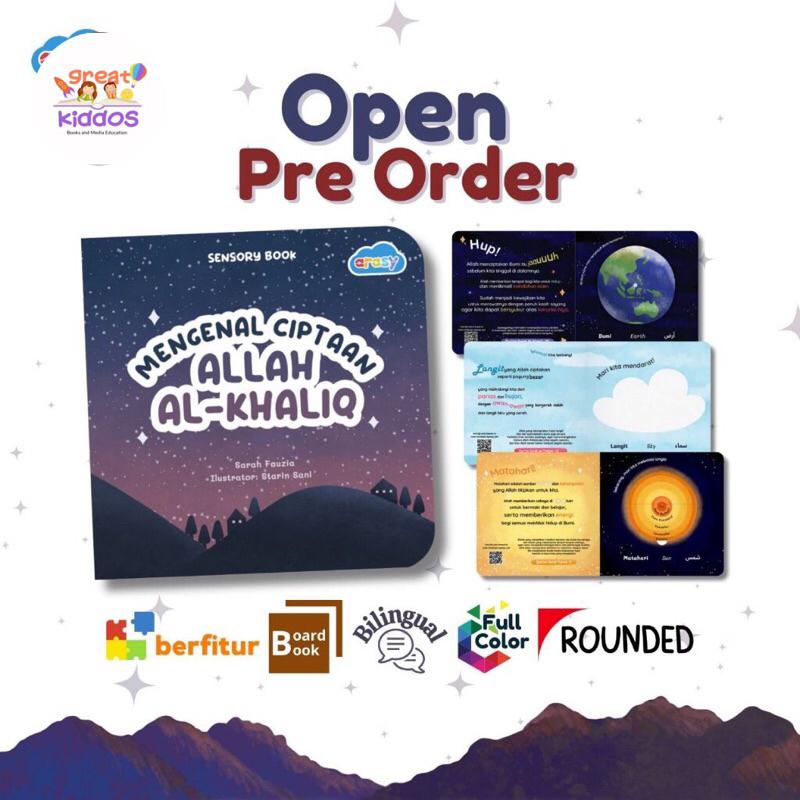 Jual Mengenal Ciptaan Allah Al Khaliq Sensory Book Arasy Buku Anak ...