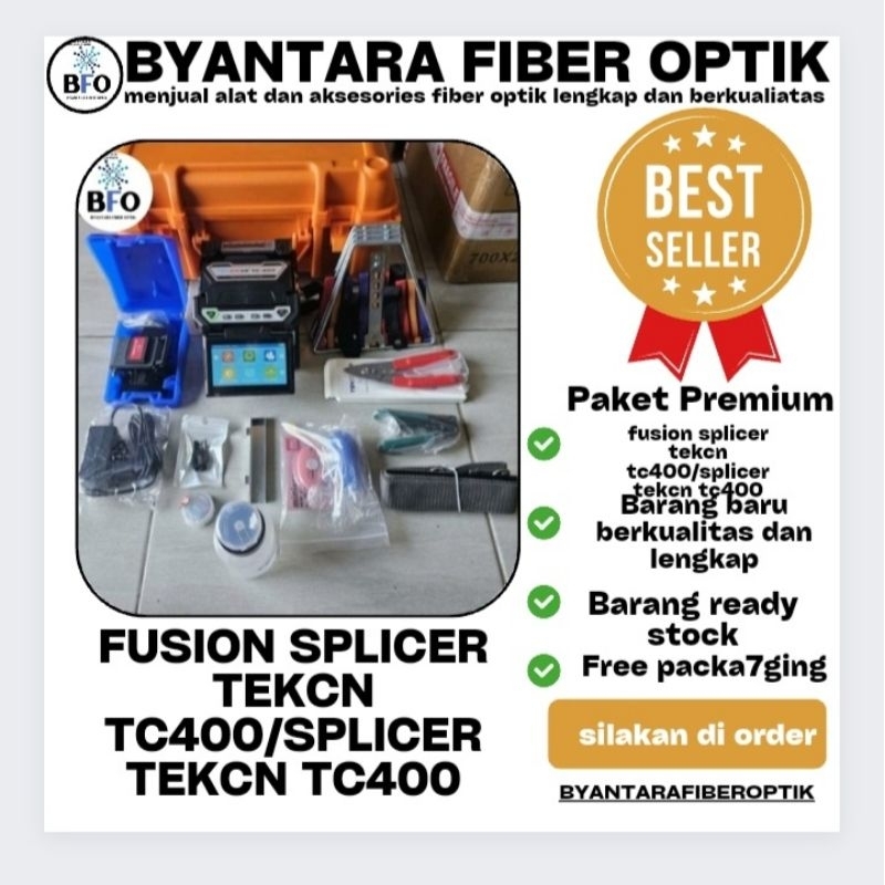 Jual fusion splicer TEKCN TC-400/alat sambung fiber optik FTTH | Shopee ...