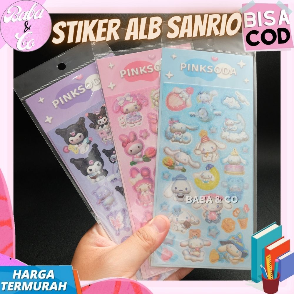 Jual STIKER ALB SANRIO STICKER 1 LEMBAR LABEL SANRIO LUCU UNIK STIKER ...