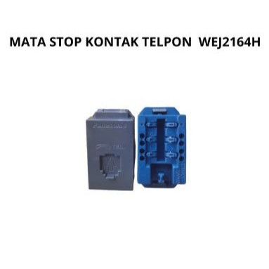 Jual Stop Kontak Telepon Telpon Panasonic WEJ2164H HITAM Outlet Wide ...