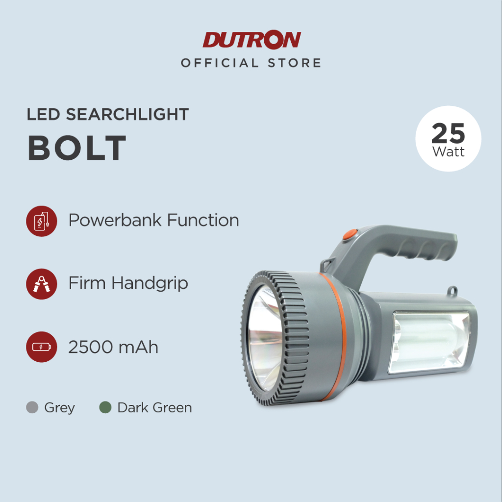 Jual DUTRON Senter LED Jumbo Bolt - Senter Tangan Jumbo Searchlight 25 ...