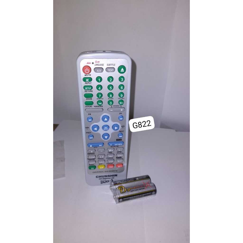 Jual G822 REMOTE DVD UNIVERSAL REMOT CONTROL MULTI SERBA BISA SEGALA MERK DAN MODEL SEMUA JENIS ...