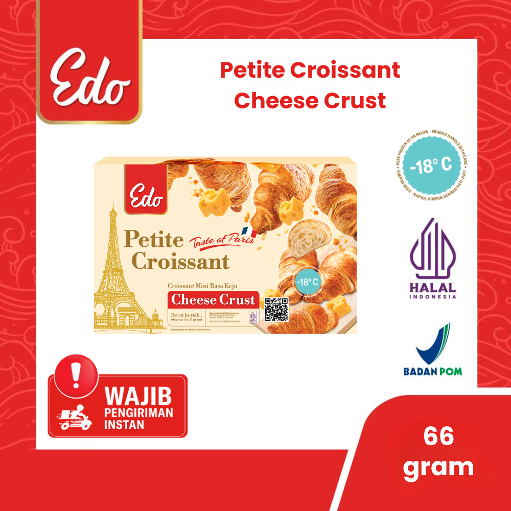 Jual Edo Petite Croissant Cheese Crust 66 Gr | Shopee Indonesia
