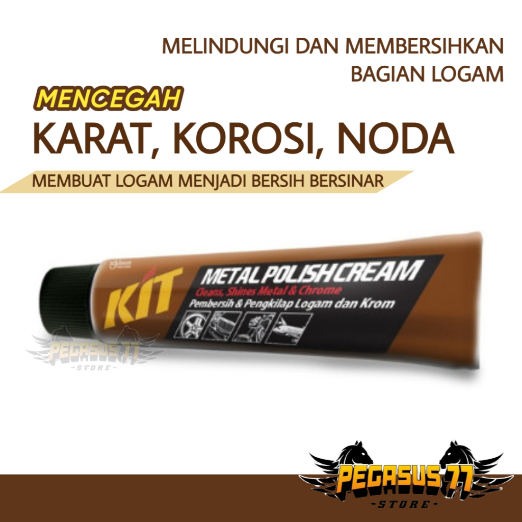 Jual KIT METAL POLISH CREAM 50GR PEMBERSIH PENGKILAP LOGAM CHROME ...