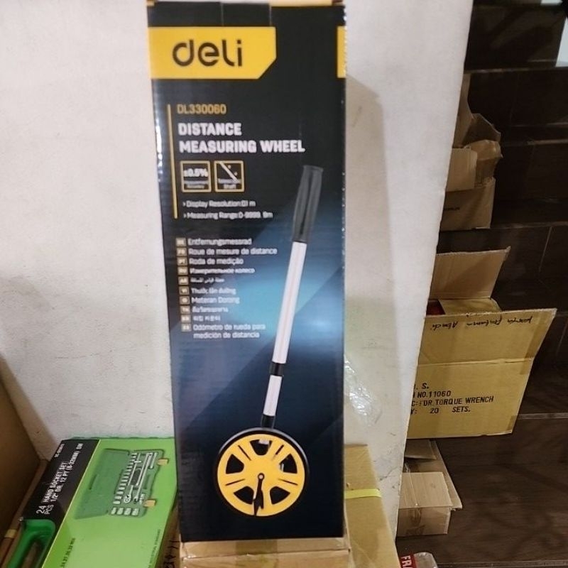 Jual DELI DISTANCE MEASURING WHEEL METERAN DORONG DELI METERAN JALAN ...