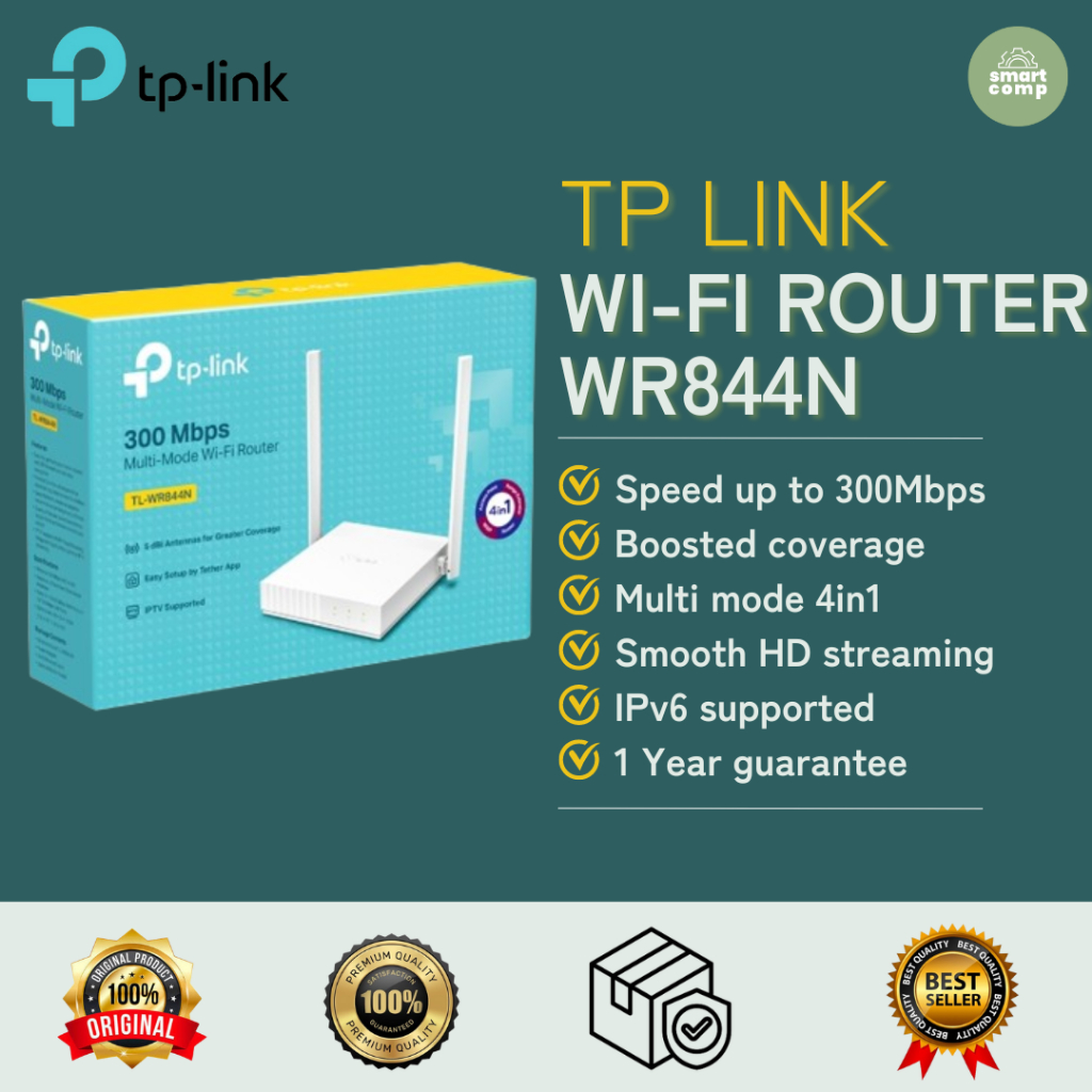 Jual Tp-Link TL-WR844N Wireless Router 300Mbps Tp Link TL WR844N Multi ...