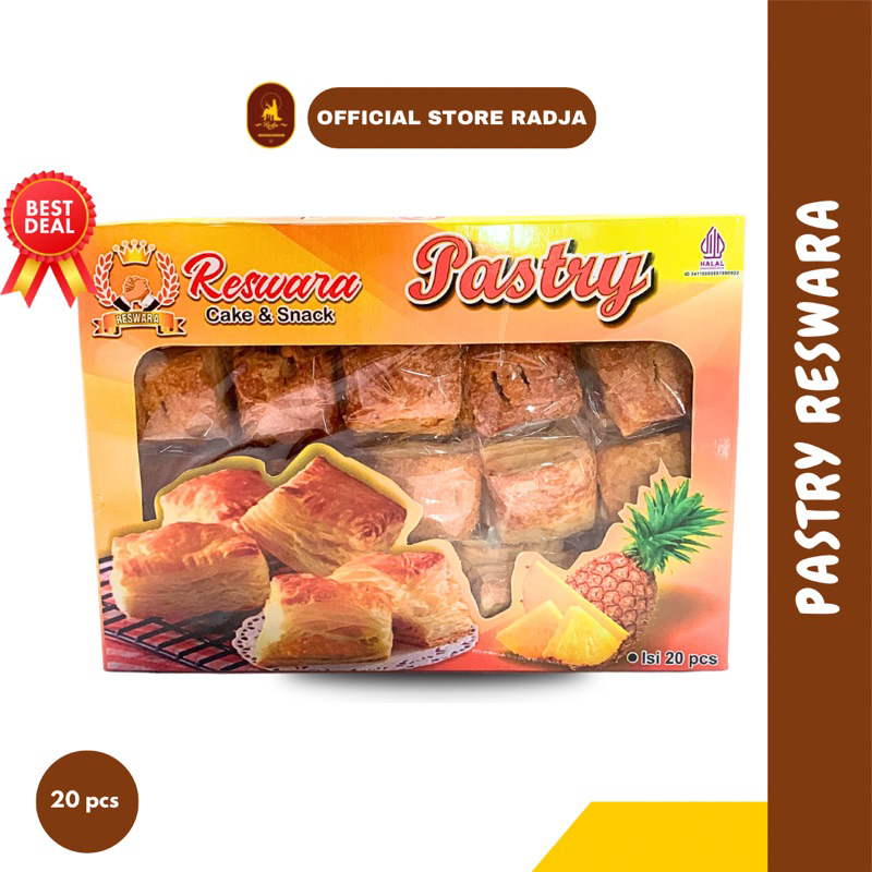 Jual [20 Pcs] Kue Pastry Rasa Nanas Dan Rasa Cokelat Reswara Jogja ...