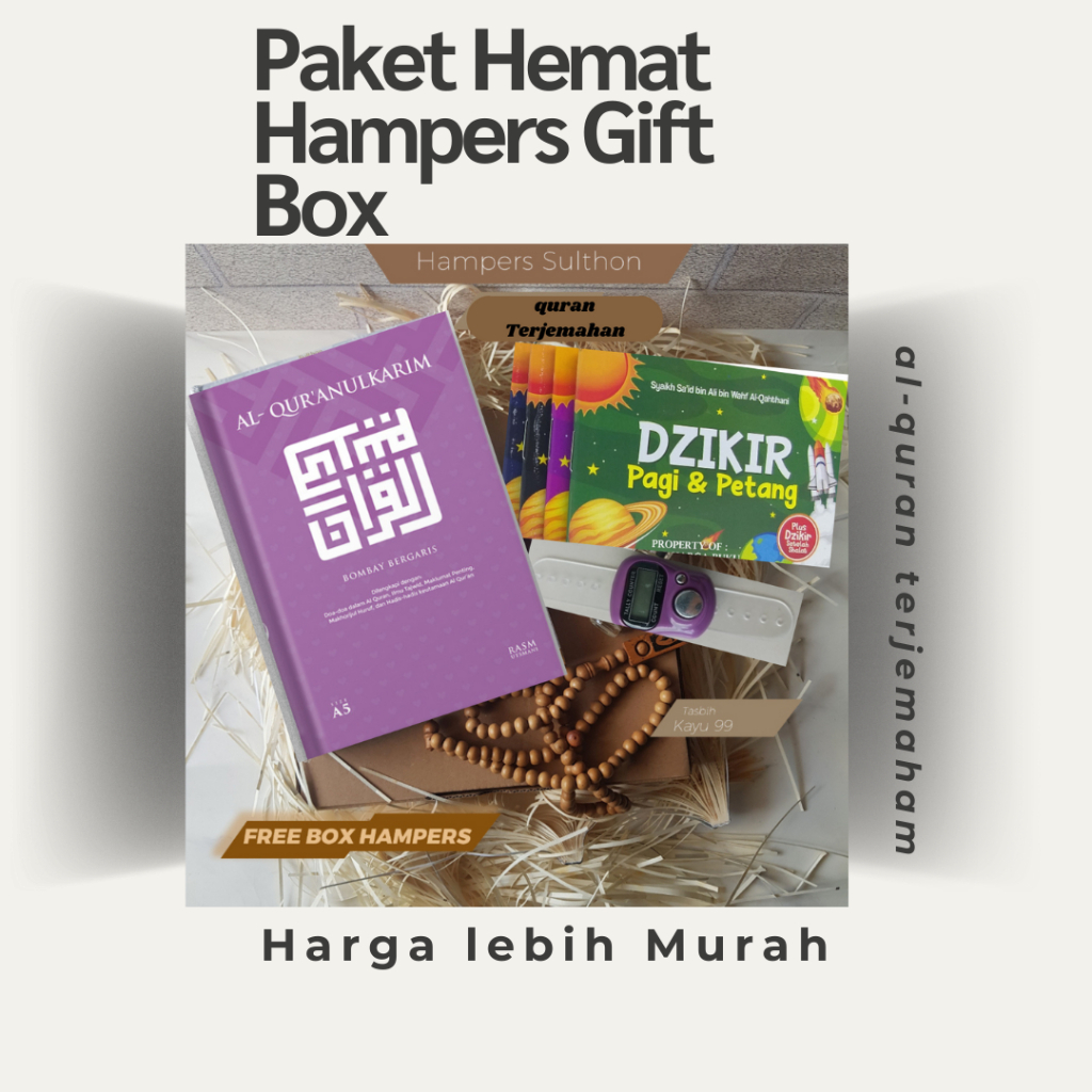 Jual Paket Hemat Hampers Berisi 1 Al-quran Terjemahan Custom Nama ...