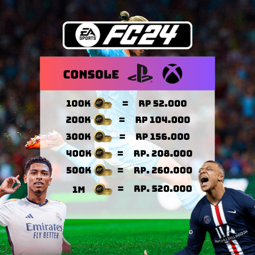 Jual FC 24 COIN FUT FC 24 FIFA 24 PS4 / PS5 / XBOX / PS KOIN FC 24 | Shopee Indonesia