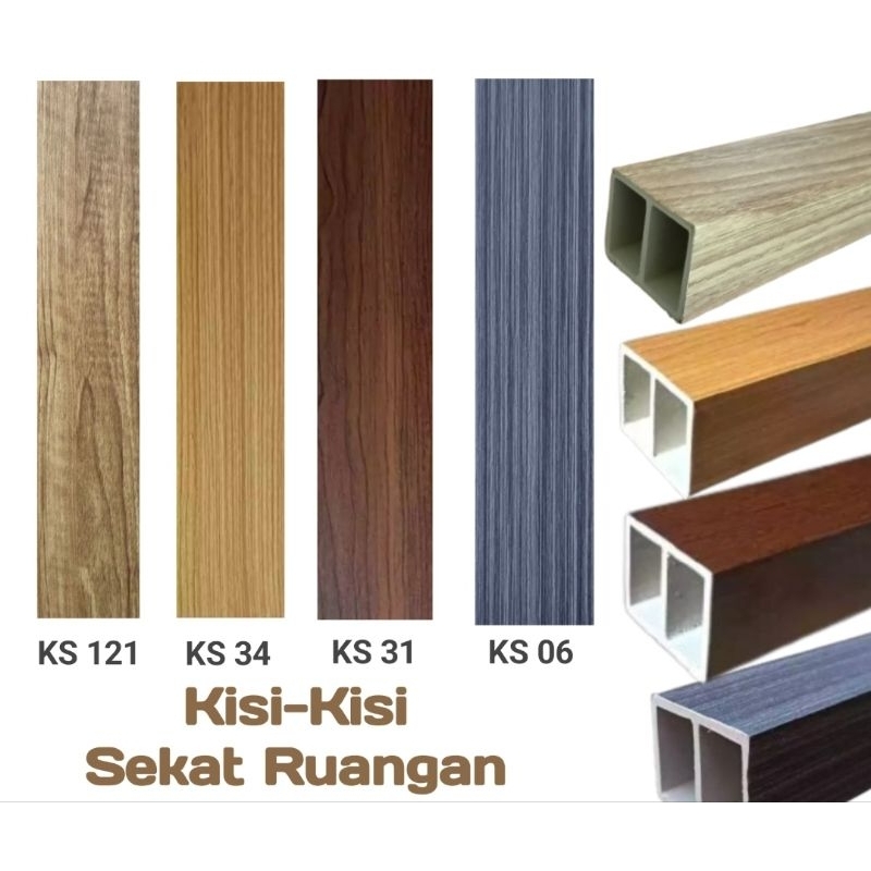 Jual hollow pvc partisi kisi kisi /wallpanel wpc laiv kisi kisi ...