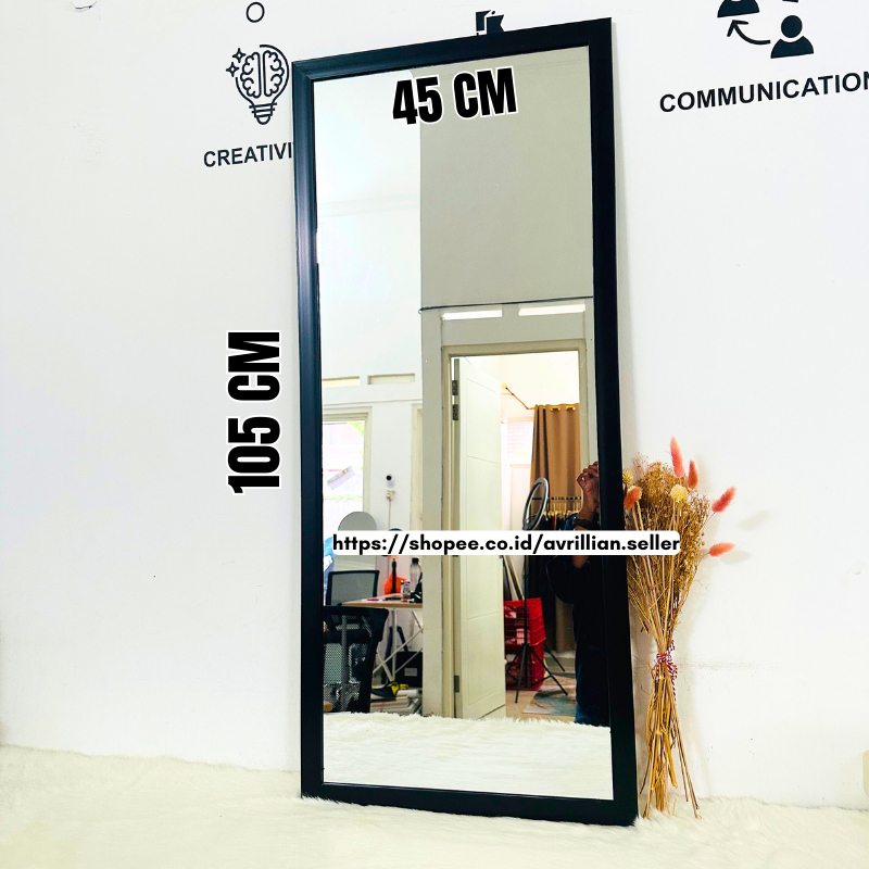 Jual Cermin Kaca Tempel Gantung Dinding Aesthetic Kamar Mandi Estetik ...