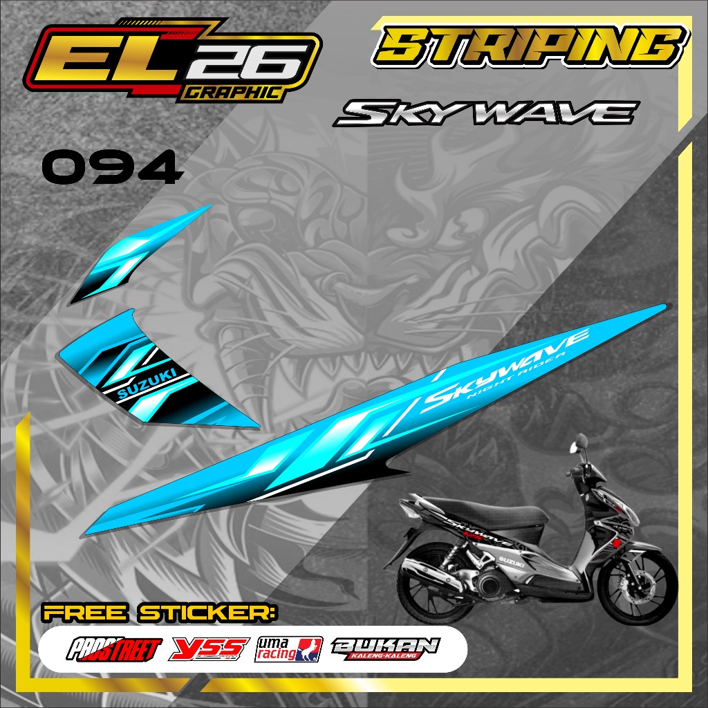 Jual 094 STICKER STRIPING SUZUKI SKY WAVE - STRIPING SUZUKI SKY WAVE ...