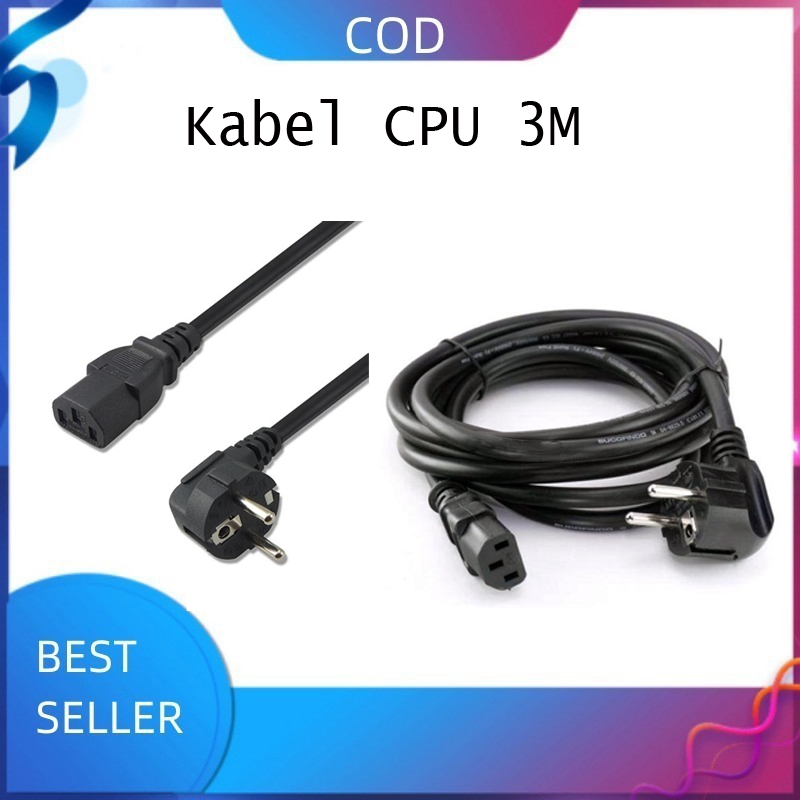 Jual Kabel Power CPU 3m kabel Tebal CPU 3meter | Shopee Indonesia