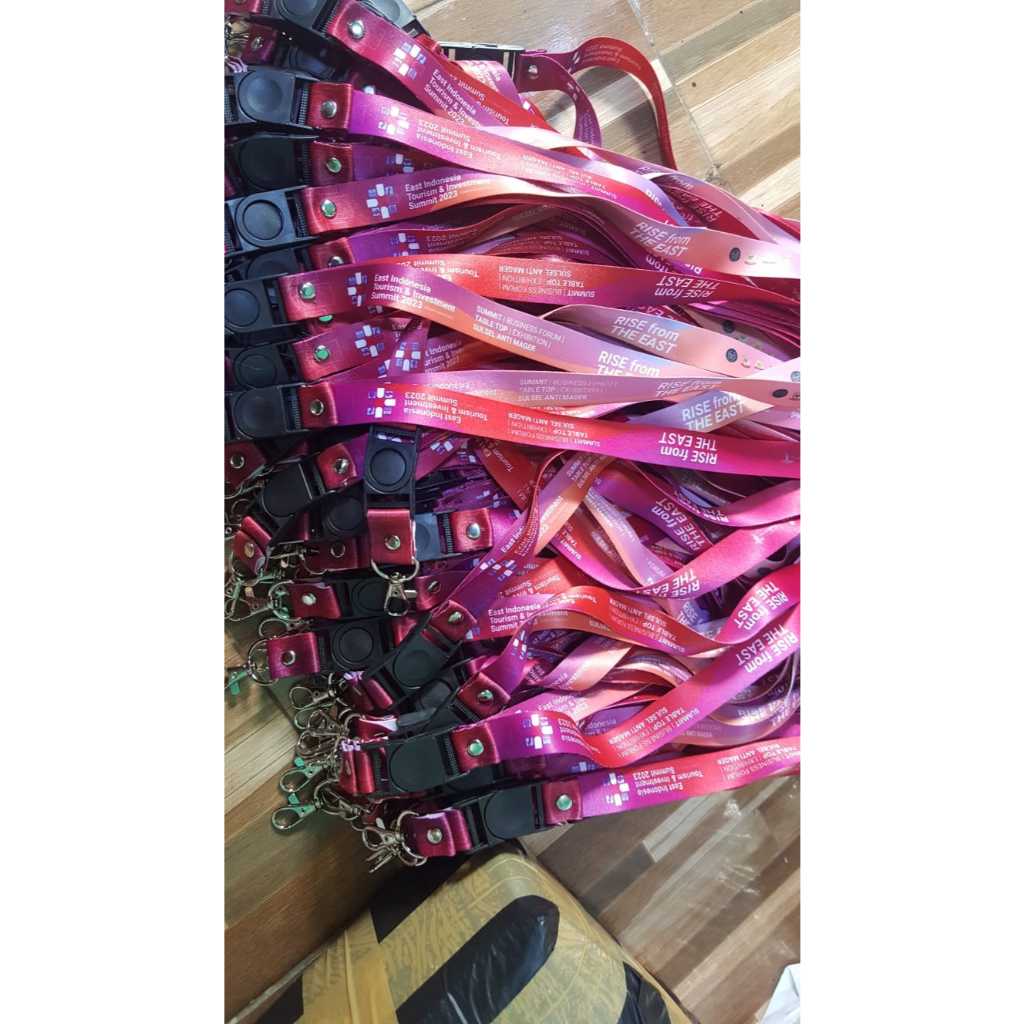 Jual lanyard custom print satu sisi ukuran 2cm printing | Shopee Indonesia