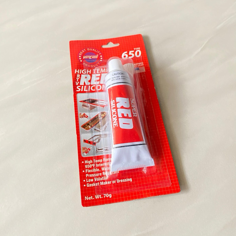 Jual Lem RED Sealant Tube / Lem High Temperature RED Silicone besar ...