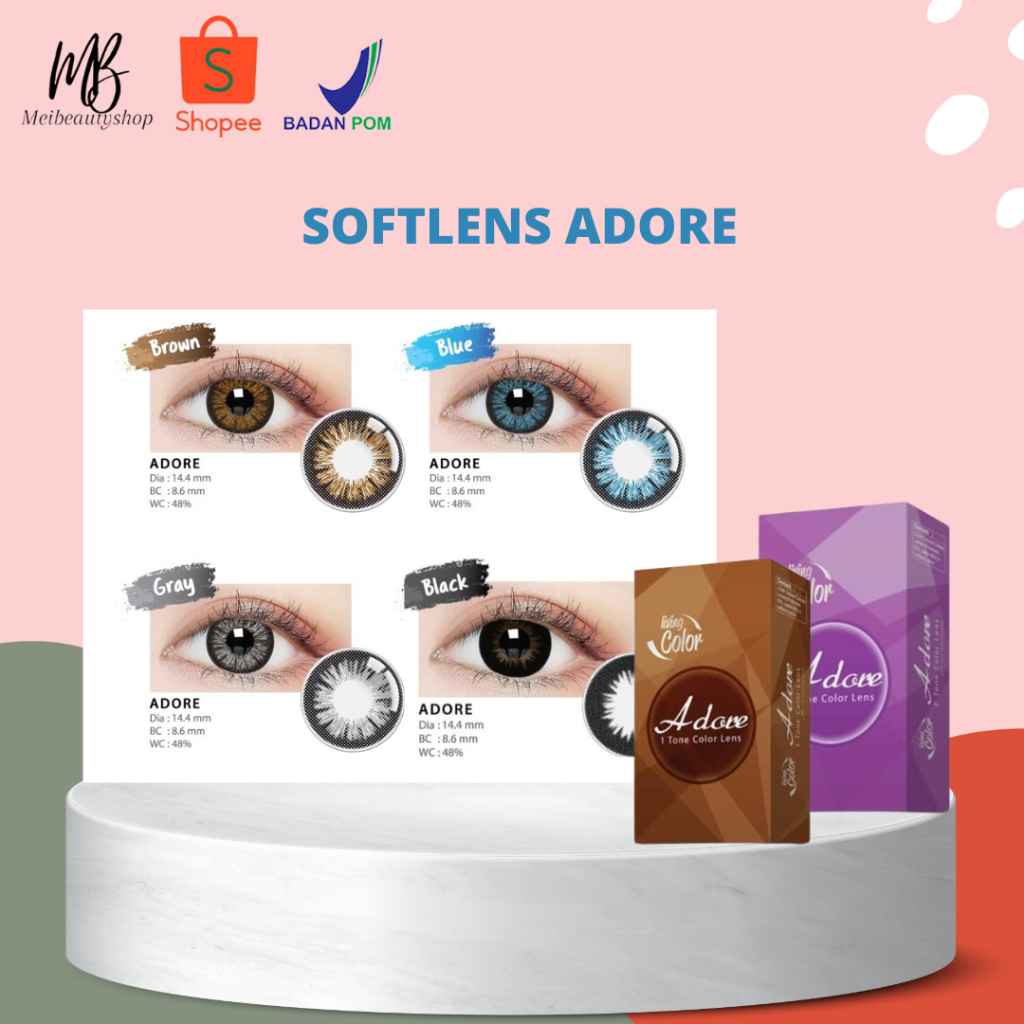 Jual SOFTLENS LIVING COLOR ADORE (NORMAL) | Shopee Indonesia