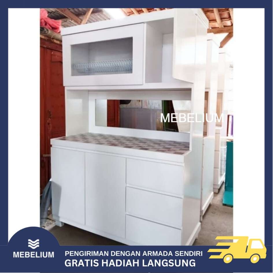 Jual [ORIGINAL] Lemari Dapur 4 Pintu Premium | Lemari Sayur Rak Piring ...