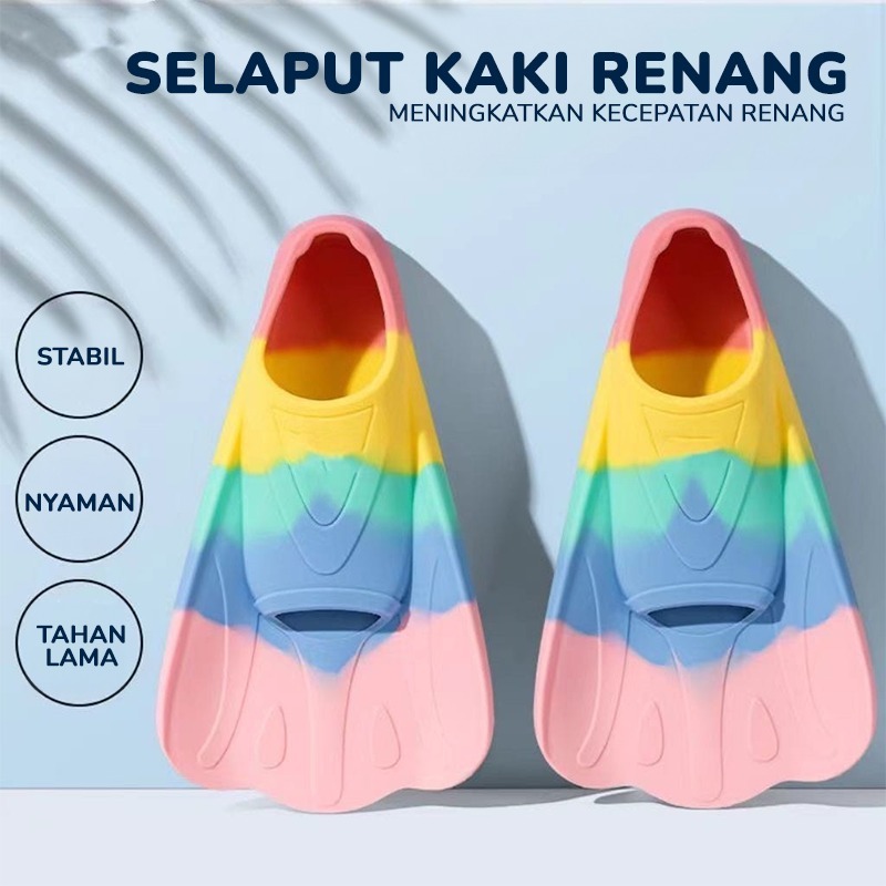Jual Kaki Katak Silicone Fin Renang Diving DEWASA Anak XXS-M FREE TAS KAKI KATAK | Shopee Indonesia