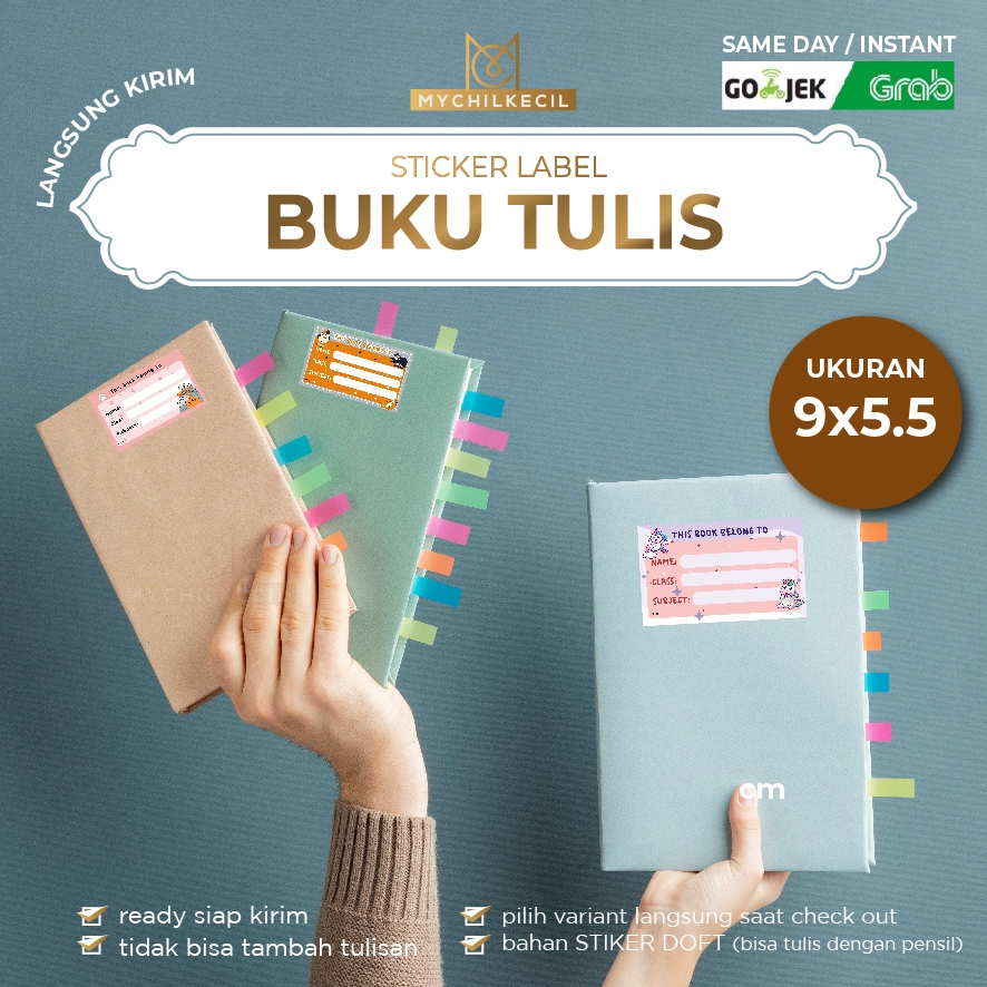 Jual STIKER LABEL BUKU TULIS READY STOCK ESTETIK / Aesthetic Book Label ...