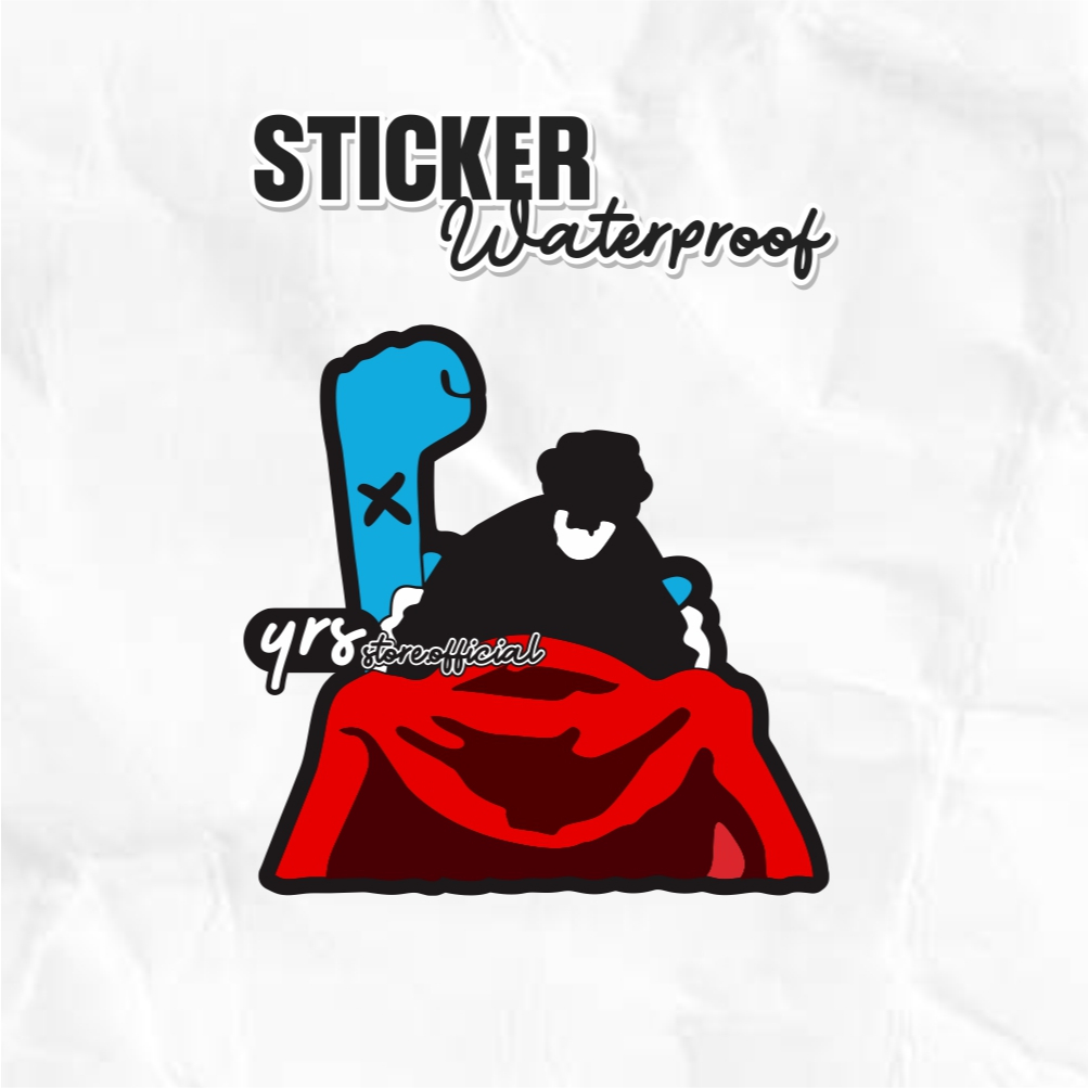 Jual Sticker Waterproof One Piece Jinbei , Sticker Vynil Max decal ...
