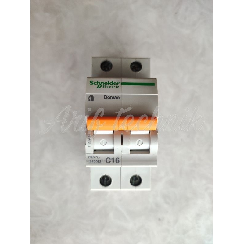 Jual Mcb Domae 2P 16a Schneider / SCHNEIDER DOMAE C16 220v | Shopee Indonesia