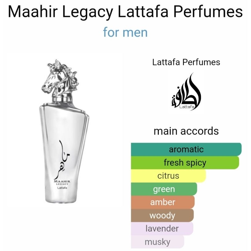Jual MAAHIR LEGACY By Lattafa perfume DECANT | Shopee Indonesia