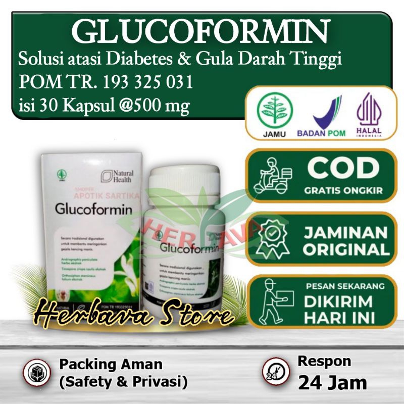 Jual Glucoformin Herbal Original Obat Diabetes Kencing Manis Gula Darah ...