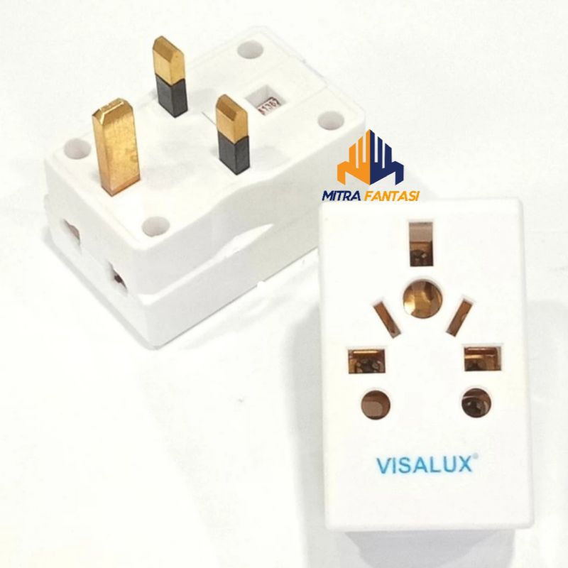 Jual Over Steker T VISALUX Colokan Arde Kaki Tiga Multi Travel ...