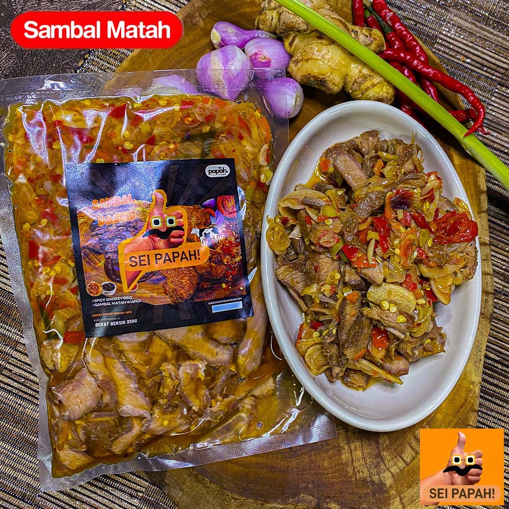Jual SEI SAPI DAGING ASAP 250gr SAMBAL MATAH/SPICY BBQ MAKANAN INSTAN ...