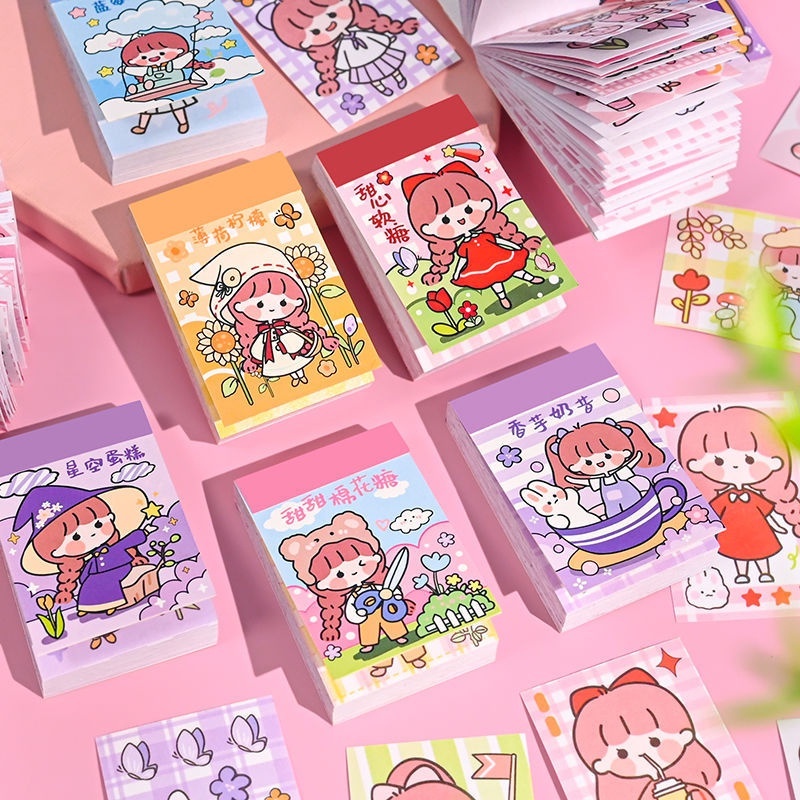 Jual STIKER BUKU MOMO NOTES MINI 24 LEMBAR STICKER NOTE BOOK WASHI ...