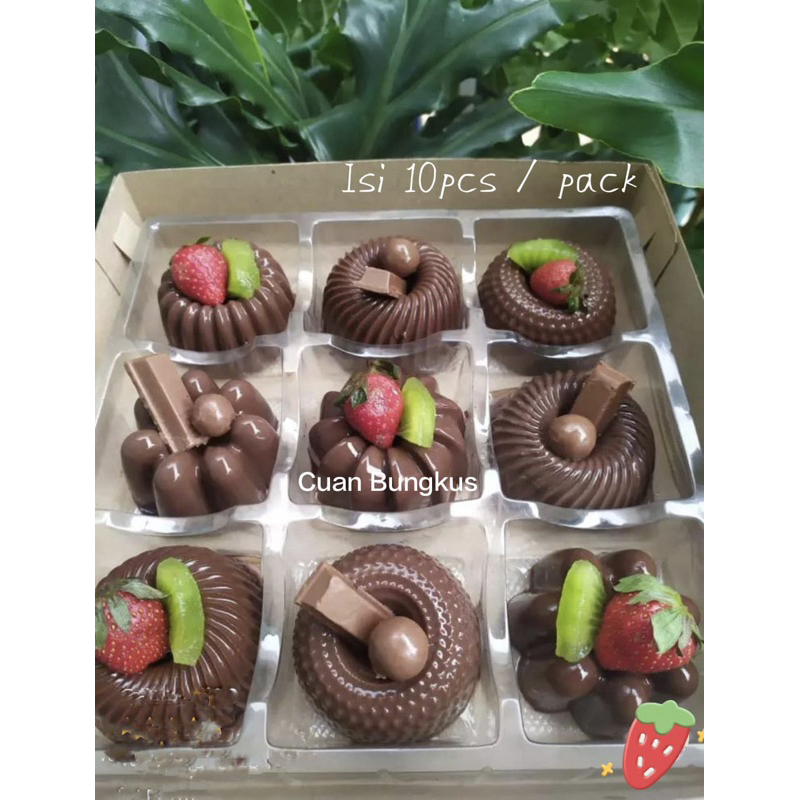 Jual (ISI 10) Mika Alas Tatakan Puding Mini Kotak Sekat 9 Pcs | Shopee ...