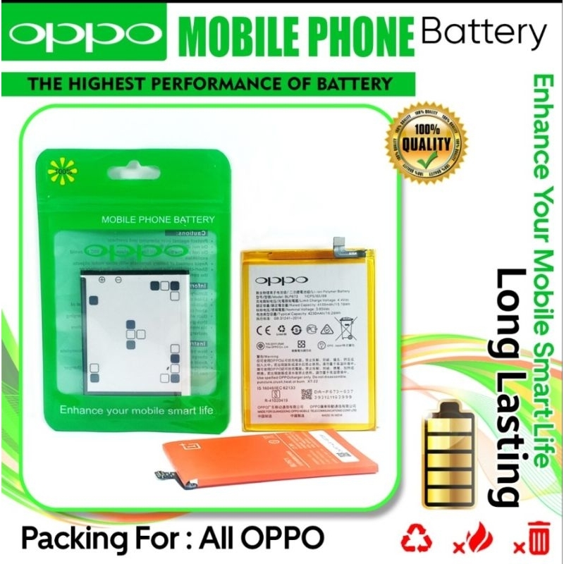 Jual BATERAI OPPO BLP ALL TYPE , SEMUA TIPE BLP615 , BLP729 , BLP619 ...
