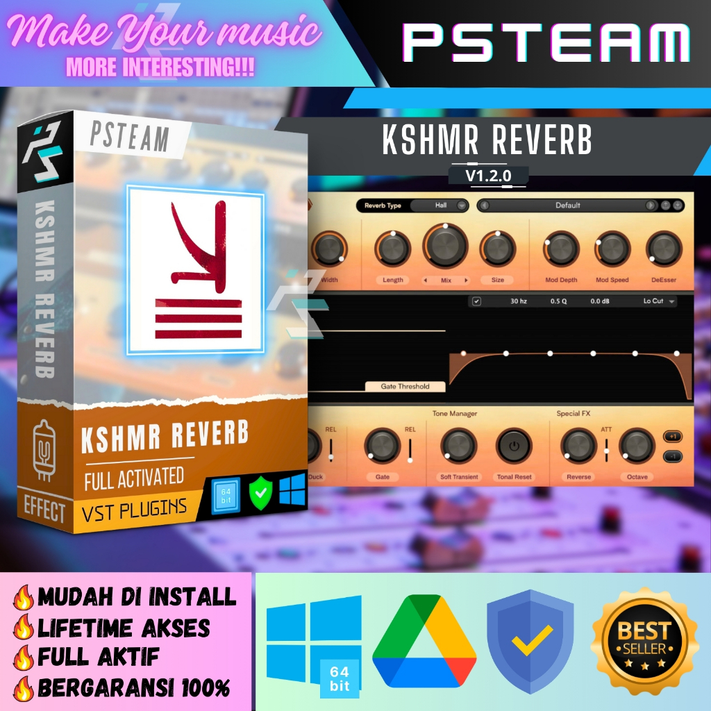 Jual KSHMR REVERB v1.2.0 ( FULL ACTIVATED / FULL VERSION ) | Shopee Indonesia
