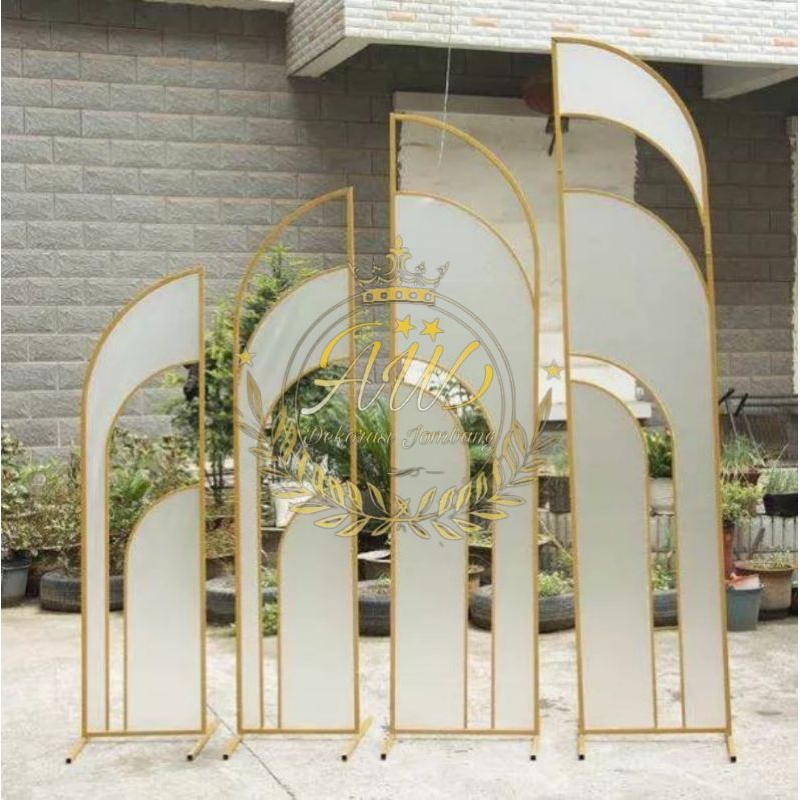 Jual standing backdrop model sirip, standing dekorasi, backdrop ...