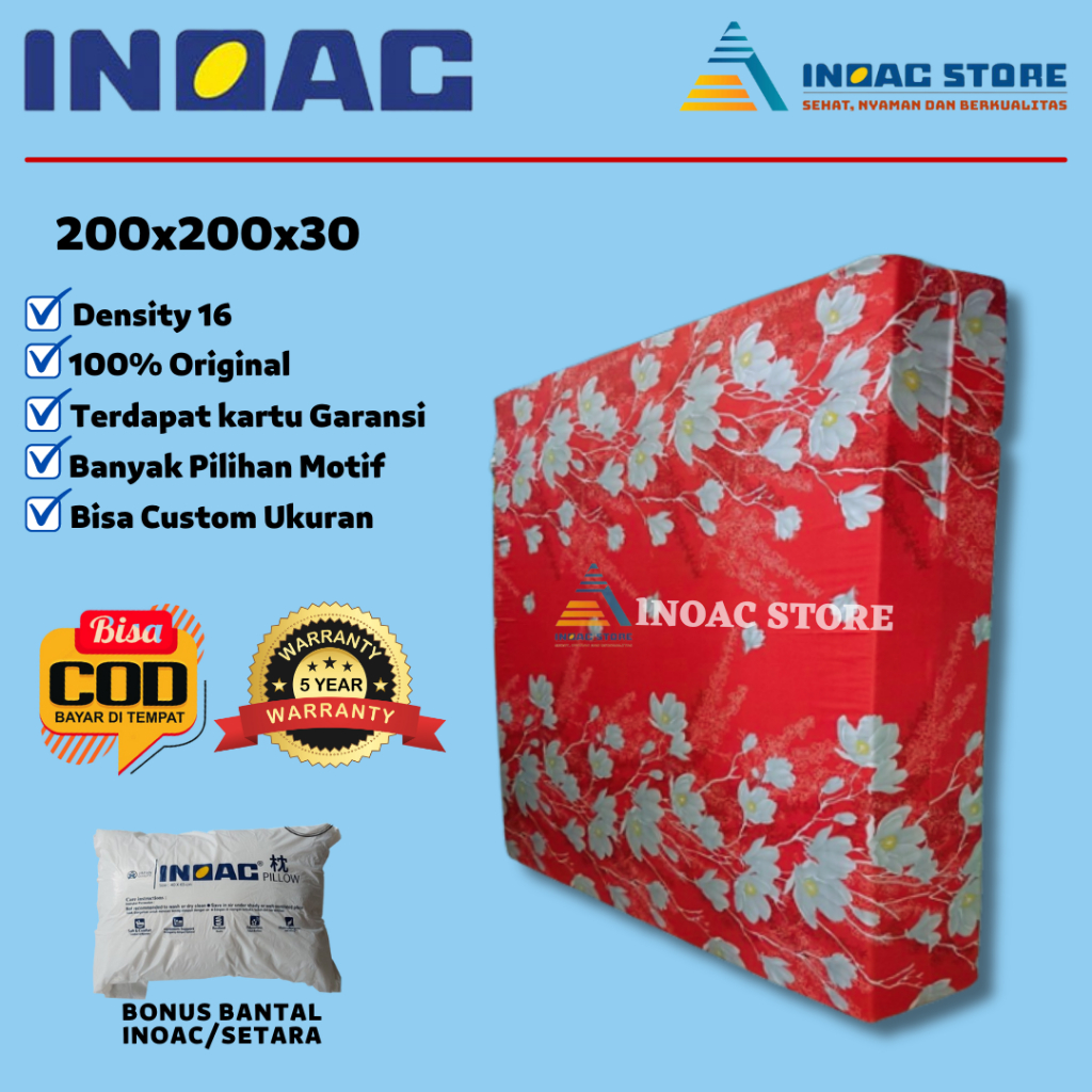 Jual Kasur Busa Inoac Asli Anti Kempes Type EP Density 16 Garansi 5 ...