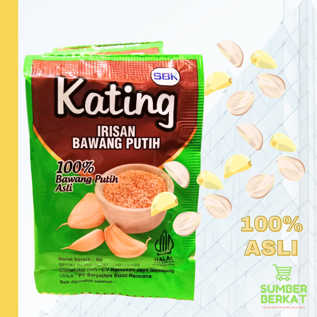 Jual KATING IRISAN BAWANG PUTIH ASLI isi 12 PCS | Shopee Indonesia