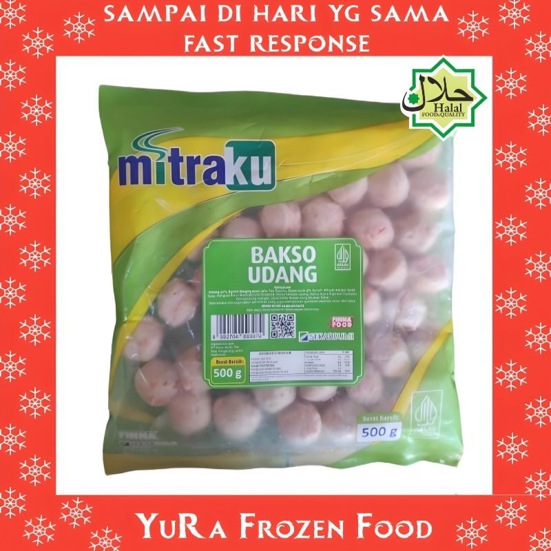 Jual MITRAKU Baso Udang 500gr Bakso | Shopee Indonesia