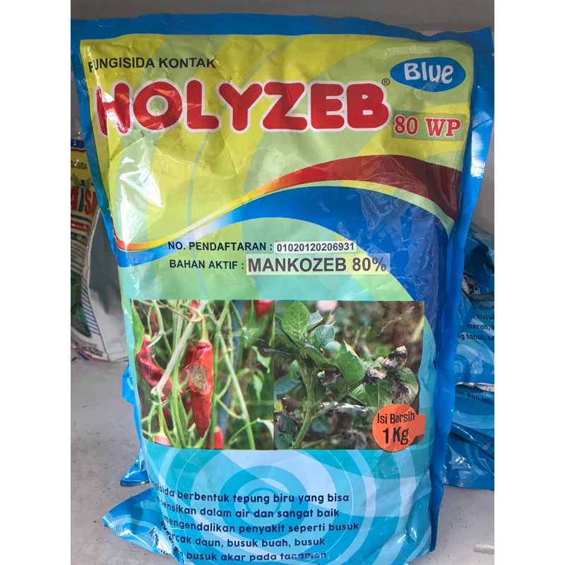 Jual FUNGISIDA HOLYZEB 80 WP - Mancozeb biru 1 KG | Shopee Indonesia