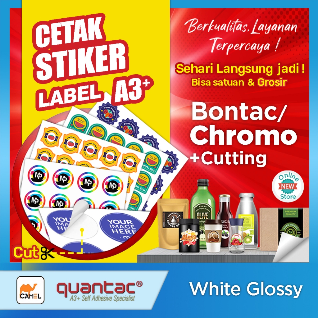 Jual Cetak Stiker / Stiker Label produk / Print Stiker Kemasan / Stiker ...