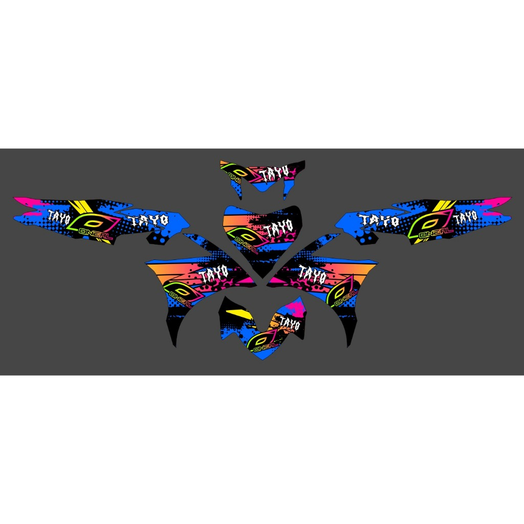 Jual STIKER DECAL SEGALA JENIS MOTOR BISA CUSTOM NAMA NOMOR DLL ...