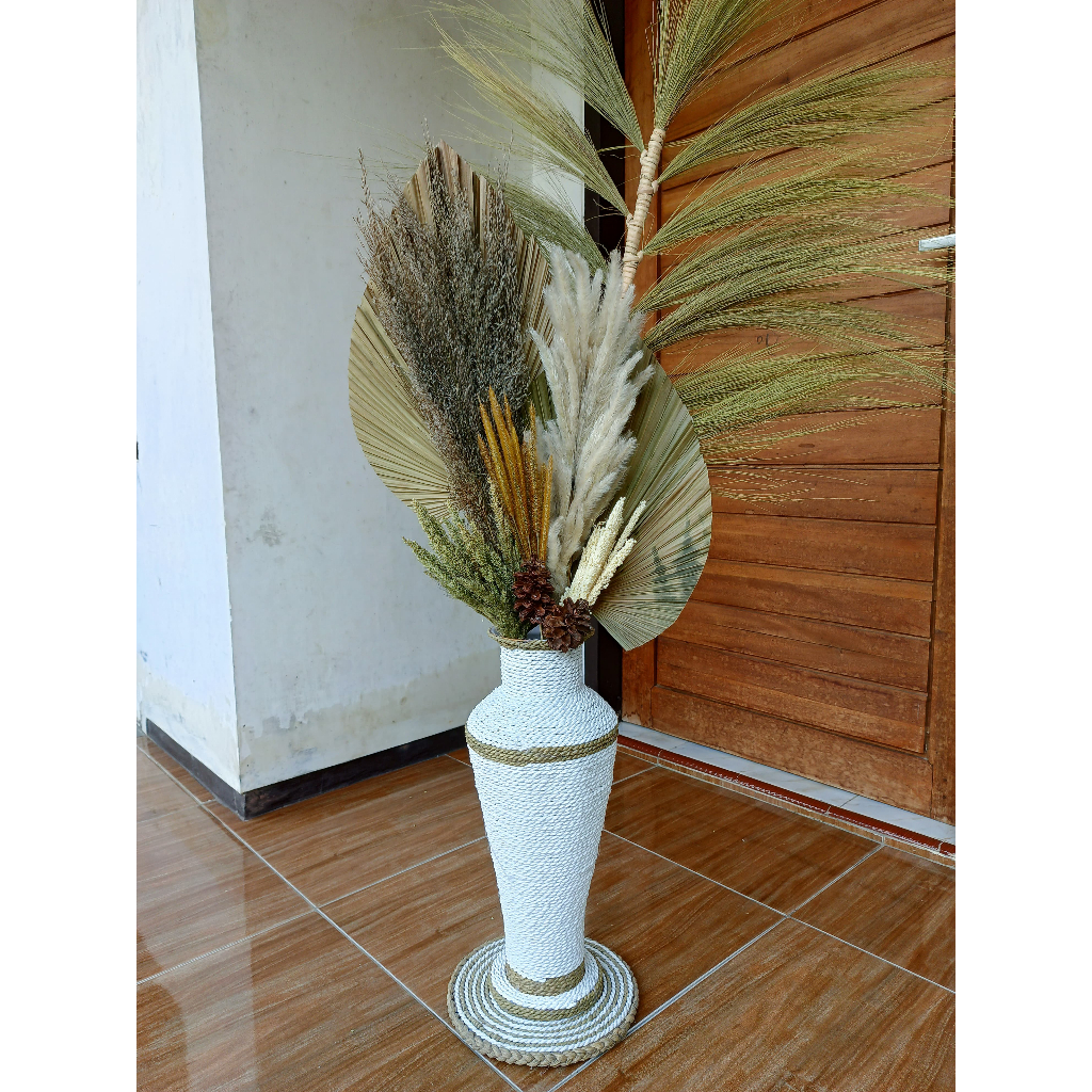 Jual bunga dekorasi ruangan , bunga rustic dengan vas 50cm | Shopee ...